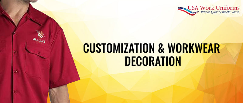 Customization & workwear decoration at USA work uniforms – USA Work ...