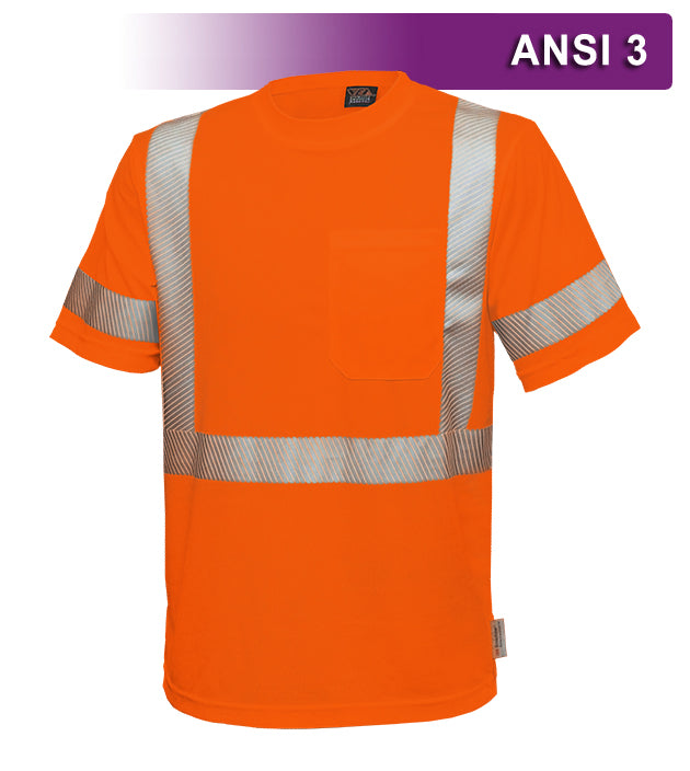 Reflective Apparel Safety Shirt: Hi Vis Pocket Shirt: Birdseye: Comfor ...