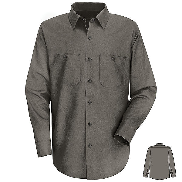 Red Kap Long Sleeve Wrinkle-Resistant Cotton Work Shirt - SC30 – USA ...