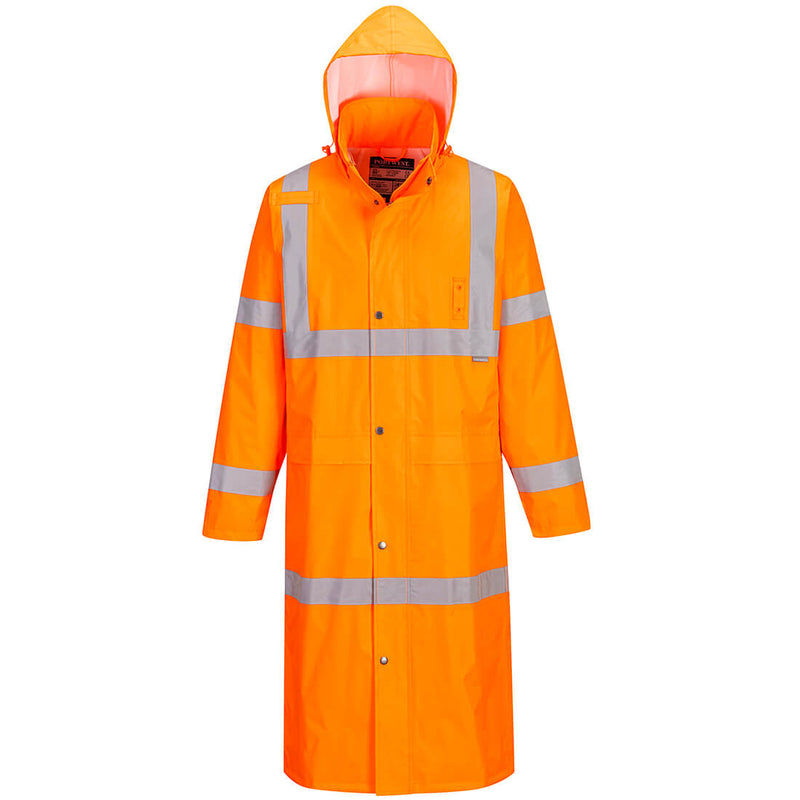Portwest Hi-Vis Classic Rain Coat 48" (UH445ORR) – USA Work Uniforms